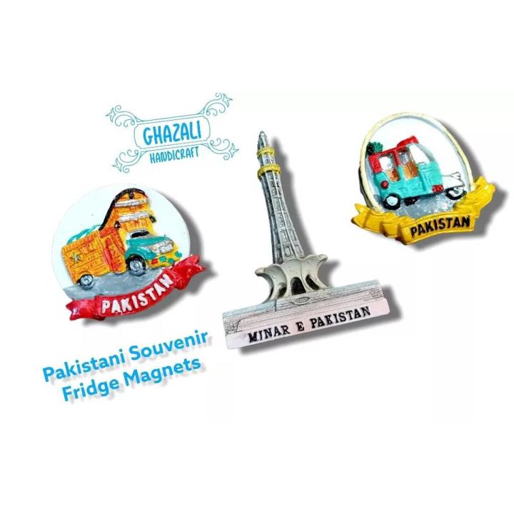 Fridge Magnets . Pakistani Monuments . Set Of 3 . Pakistani Souvenirs ...