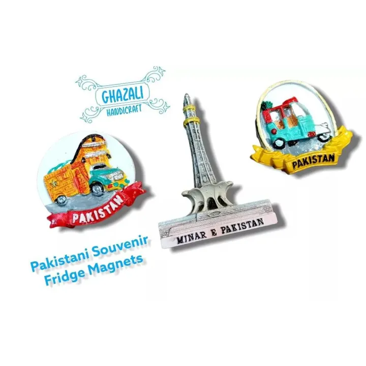Fridge Magnets . Pakistani Monuments . Set Of 3 . Pakistani Souvenirs ...