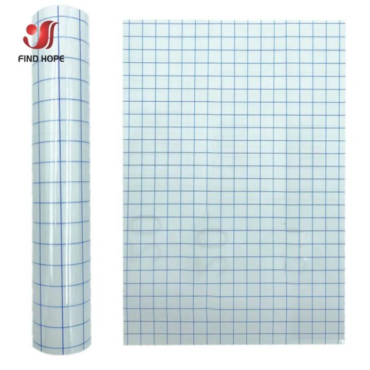 1pc Clear Vinyl Transfer Paper Tape Roll W/Alignment Grid Application ...