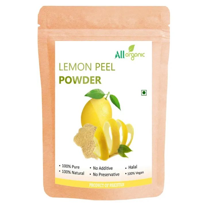 Organic Lemon Peel (Citrus Limon) Powder for Support Healthy Body, 100g ...