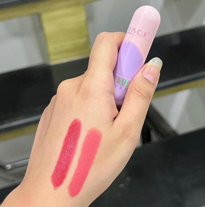 2 In 1 Mini capsule small lipstick waterproof, moisturizing, not easy ...
