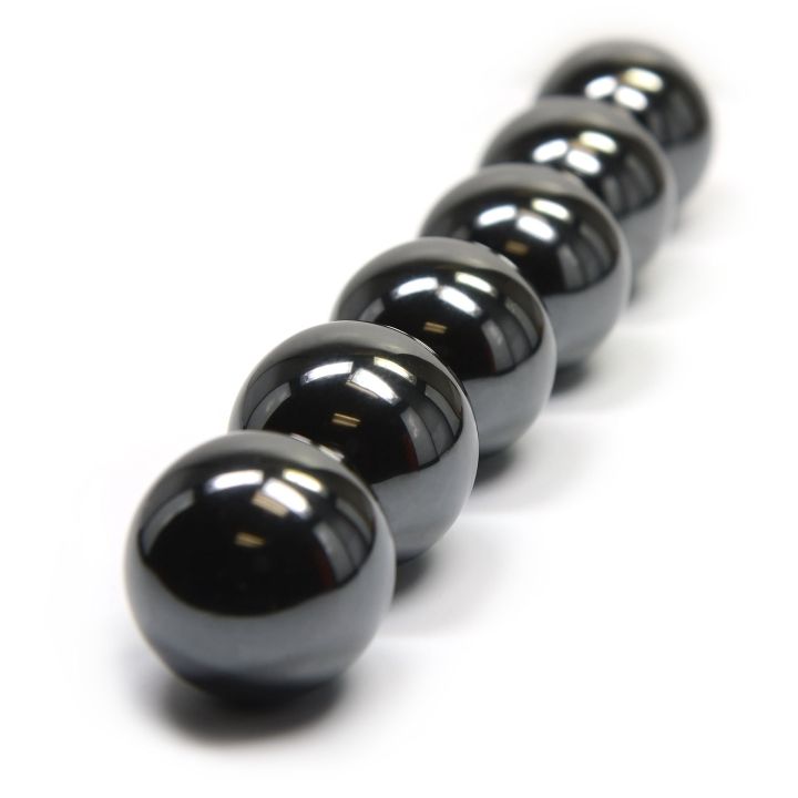 10PCs Hematite Magnetic Stones Polished Magnetic Ball Shape for ...