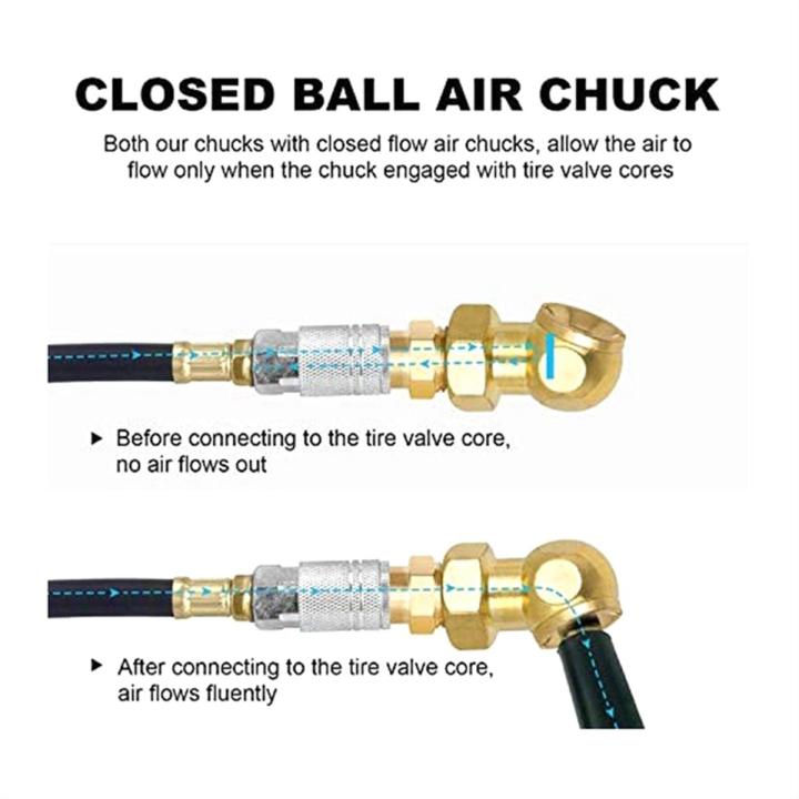 Spare Parts Accessories 8Pcs Air Chuck Set-1/4In Female Closed Ball ...