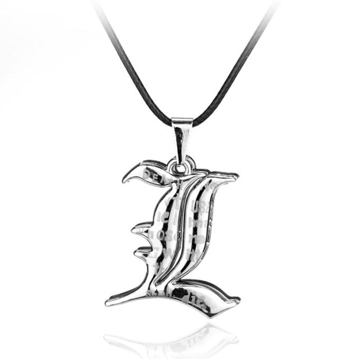 Hot Movie Anime Jewelry Death Note Necklace Death Note Book Letter 2 ...