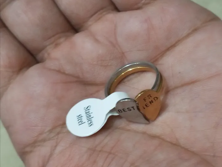 FriendShip Two Heart Ring For Girls/Women/Boys | Daraz.pk