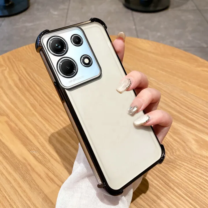 Simple Transparent Electroplated Phone Case for Infinix Note 30 Note 40 ...