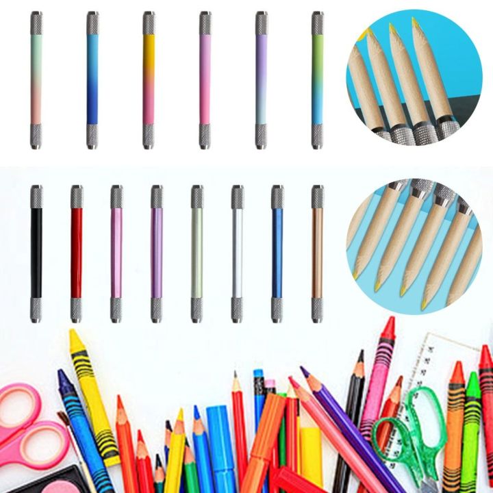 Lightweight Metal Pencil Extender Double Head Adjustable Pencil ...