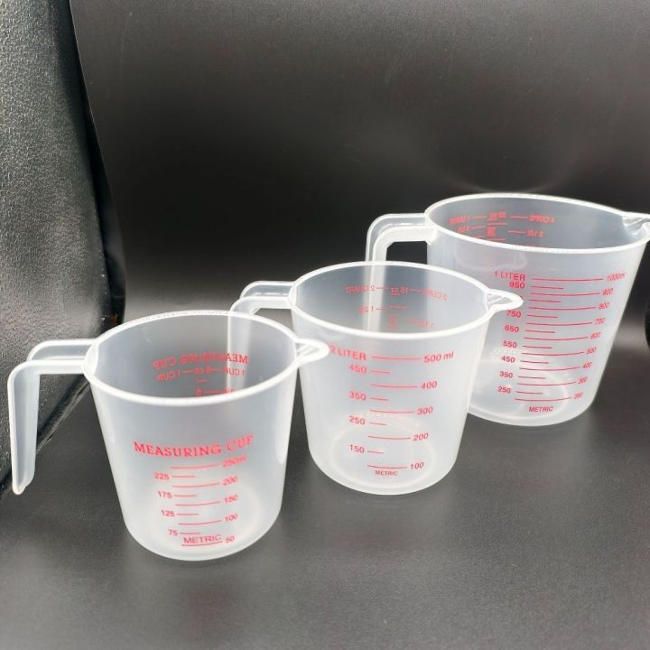 Cup Marking Clear Plastic Measuring Cup With Spout With Handles Plastic ...