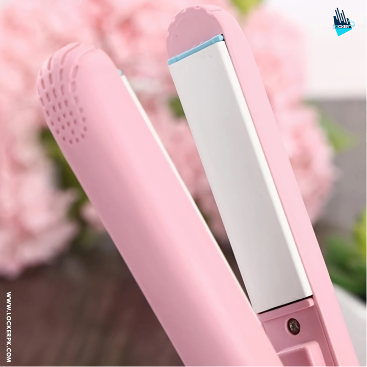 Hair Straightener for Women – Travel Mini Hair Flat Iron Ceramic Plate ...