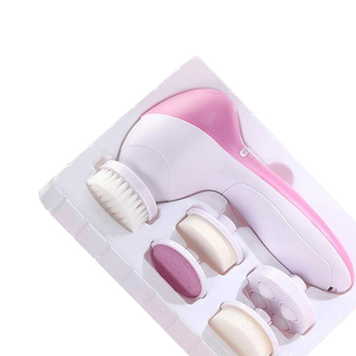 5 in 1 Face Massager & Cleanser - Pink | Daraz.pk