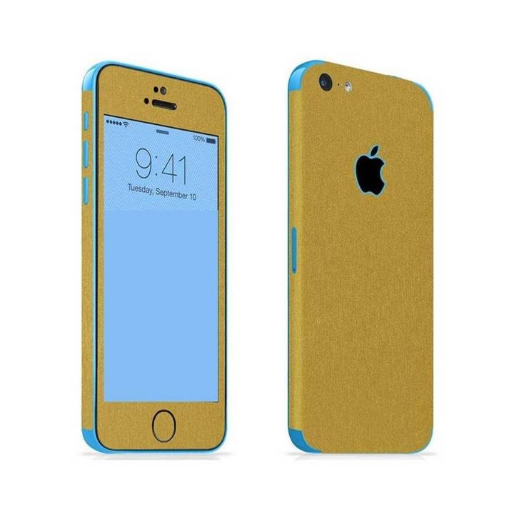 Iphone 5C Gold Brushed Metal Texture Mobile Skin | Daraz.pk