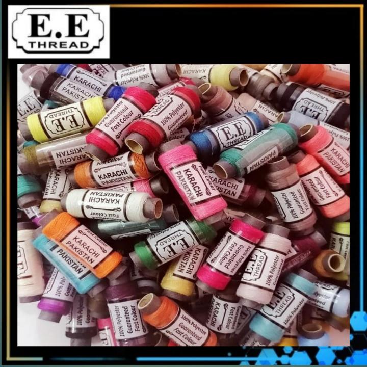 E.E THREAD - 50 colors sewing threads | Daraz.pk