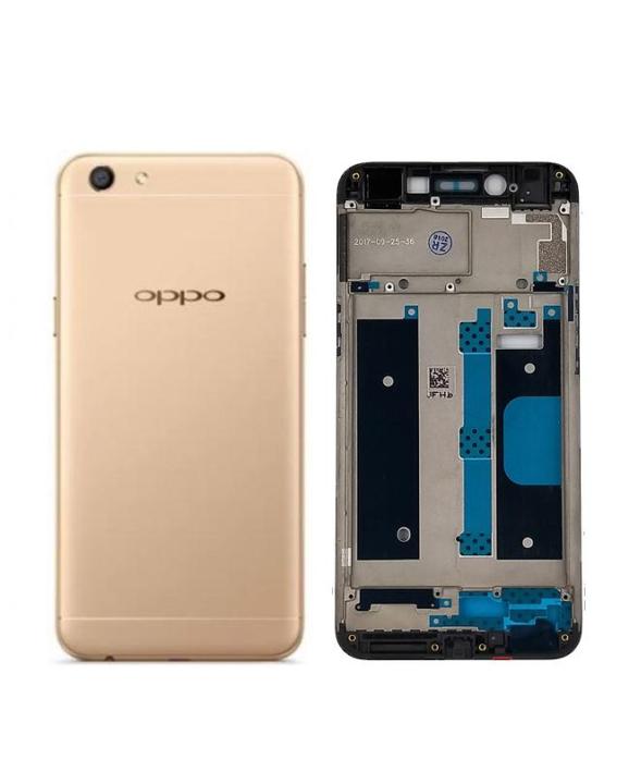 OPPO F3 Metal Housing Full Body Casing Replacement Parts Case With Side ...
