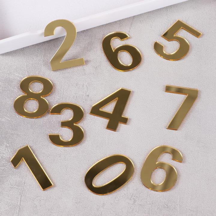 1Pcs Home Door Label Self-adhesive Gate Digits Door Plate Number Door ...