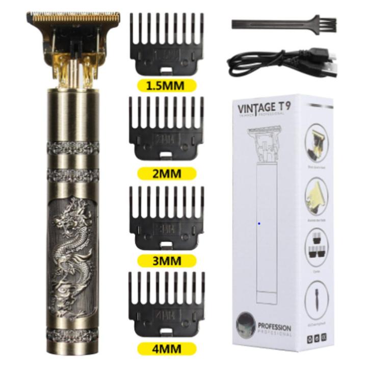 VINTAGE T9 ORIGINAL metal RECHARGEABLE Electric Hair CLIPPER Cutting ...