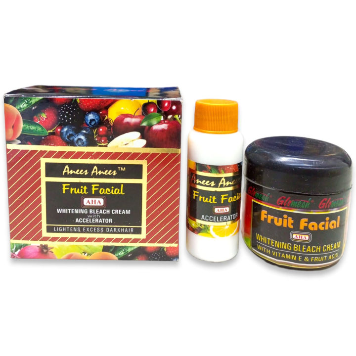 Anees Fruit Facial Whitening Bleach Cream – Skin Brightening & Glowing ...