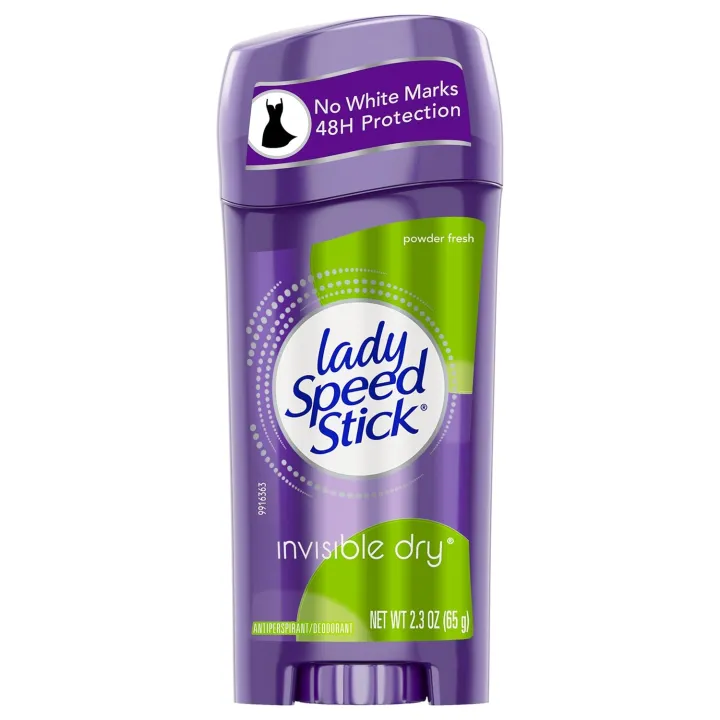 Lady Speed Stick Invisible Dry Deodorant – Powder Fresh, 2.3 oz (Subtle ...