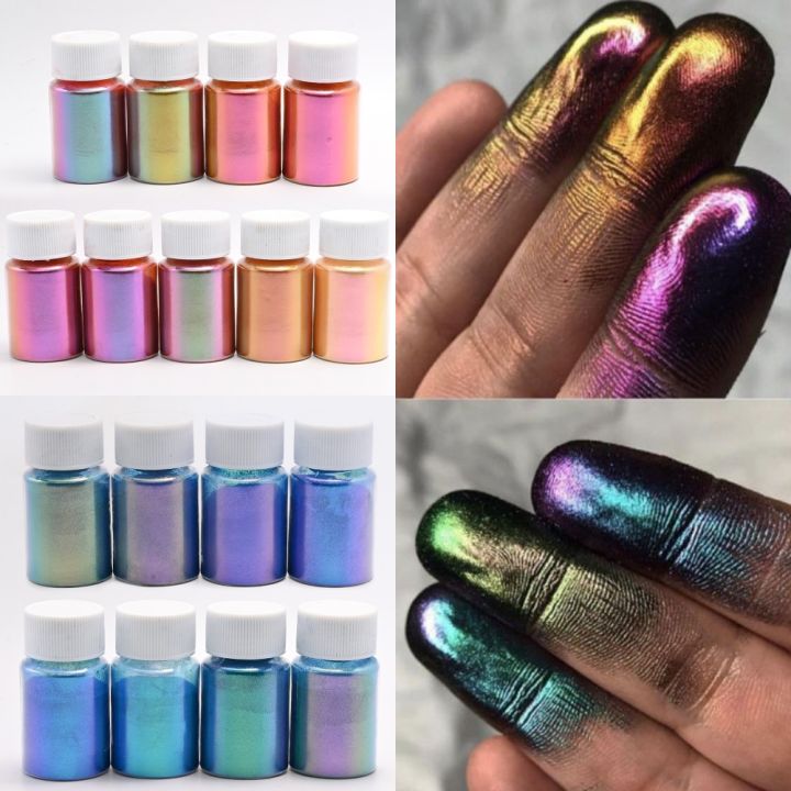 1box Mirror Chameleons Resin Pigment Glitter Magic Discolored ...