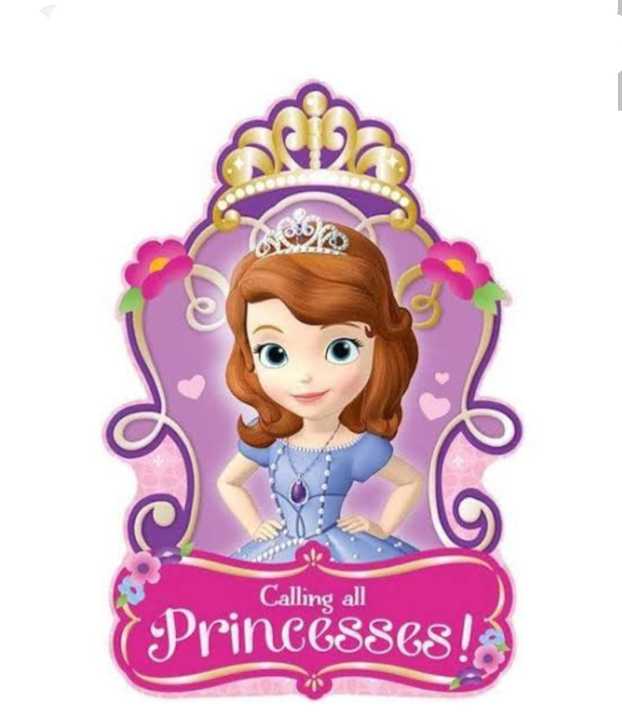Customized Digital Cake Topper Princess Sofia Theme Topper for Birthday ...