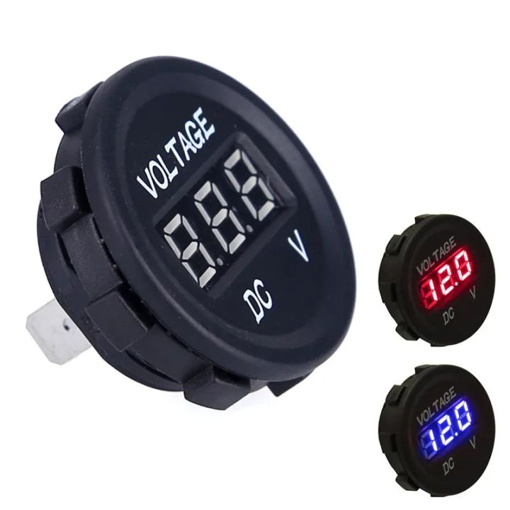 Universal Round Voltmeter Ammeter with Led Digital Panel, Monitor For ...