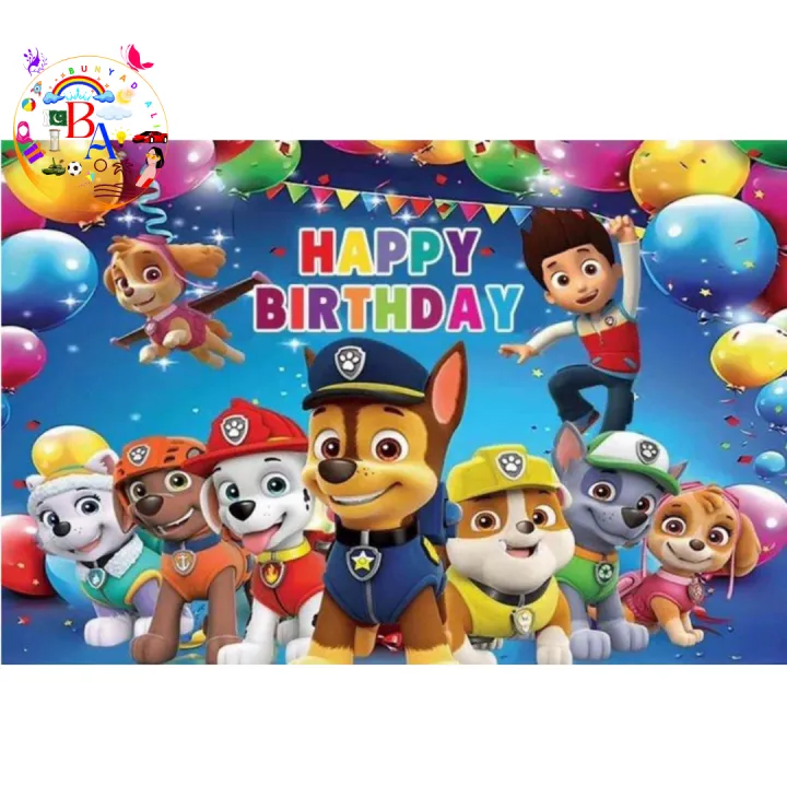 Paw Patrol Fancy Backdrop Paw Patrol Theme Fancy Panaflex Paw Patrol ...