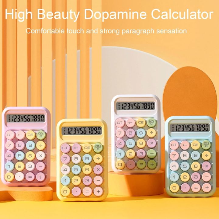 Creative Kawaii Cute Pastel Calculator Vintage Typewriter Style 10 ...