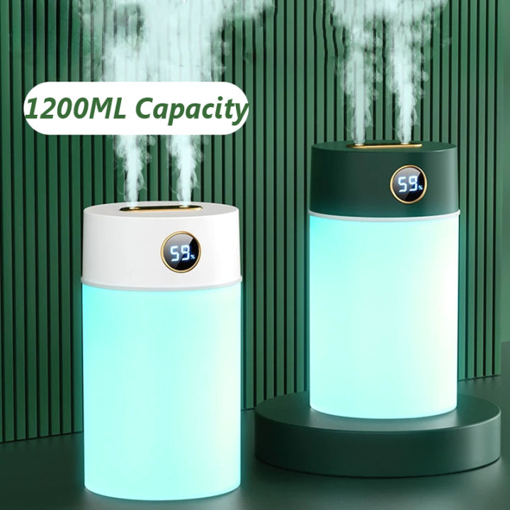 Air Humidifier for Room 1200ML Large Capacity USB Aroma Essential Oils ...