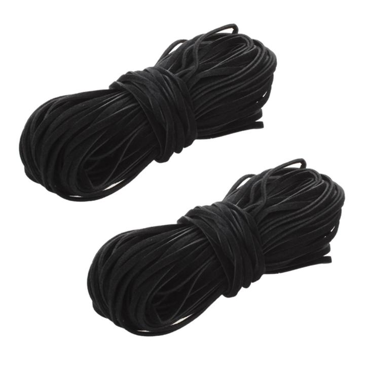 2pcs 18M Suede Leather String Ribbon Cord 2mm Black DIY Deco | Daraz.pk