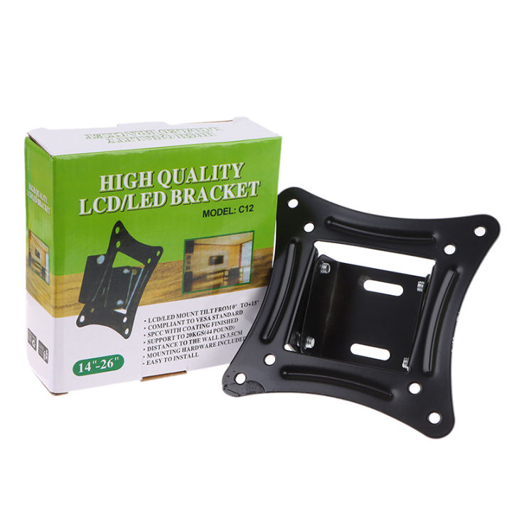 1Set 14-27Inch TV Mounts LCD LED Monitor Wall Mount Bracket Fixed Flat Panel TV Frame Support 15 ...
