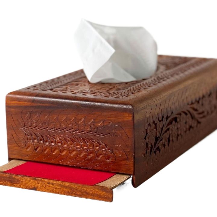 Luxurious Wooden Tissue Box Holder for Room & Drawing Room ...