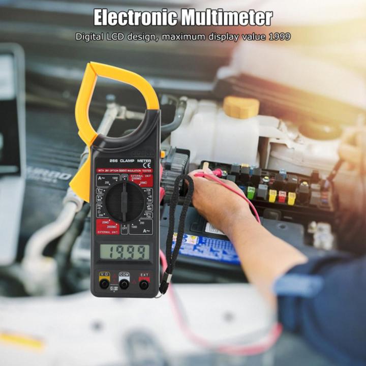 266 Digital Clamp Meter DC/AC Multimeter Voltmeter Ammeter Current ...
