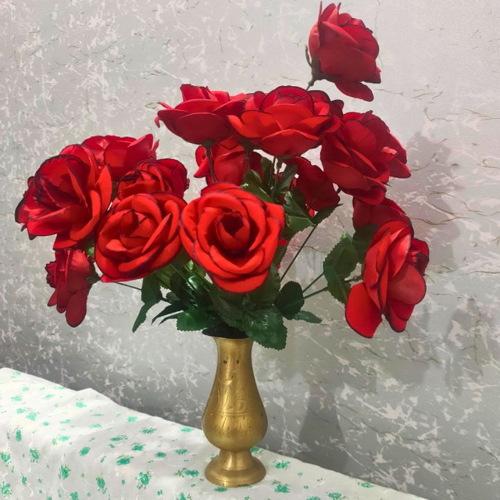 Artificial Red Rose Bouquet for Elegant Home, wedding, birthday, and ...