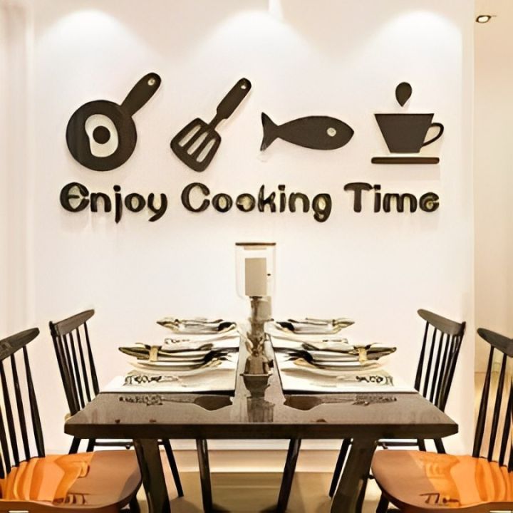 Enjoy Cooking Time DIY Kitchen Restaurant Wooden Wall Art I Home ...