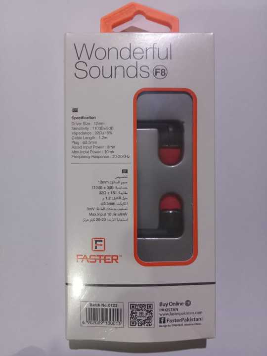 Faster-F8 Handsfree | Daraz.pk