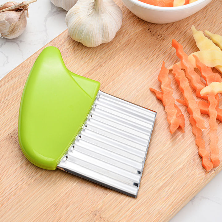 Potato Chip Cutter – Wavy Knife for Homemade Fries, Chips & Vegetables ...