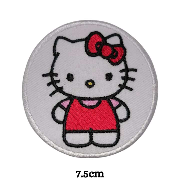Hello Kitty Embroidered Iron-On Patch Easy to Apply Perfect for Clothes ...