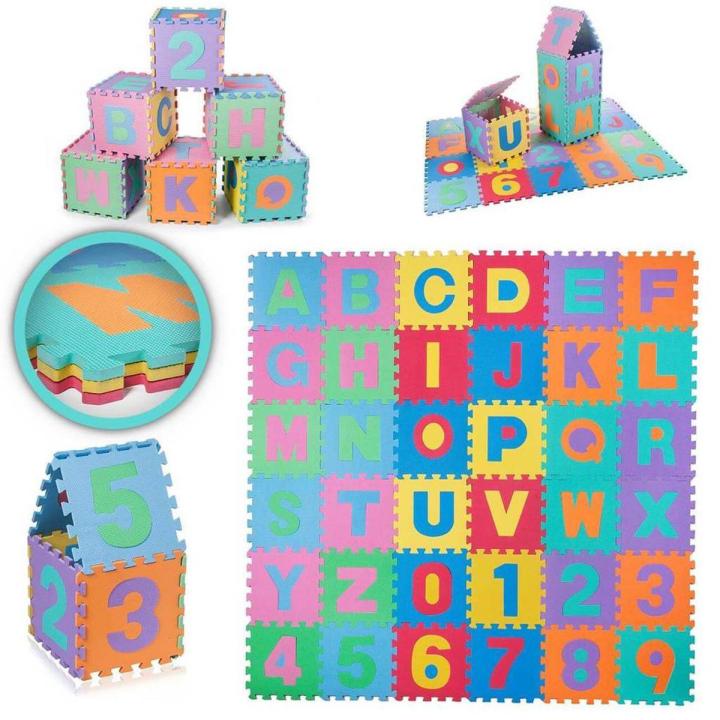 Large Alphabet ABC Puzzle Floor Playmat – EVA Foam 11″ x 11″ – 26pcs ...