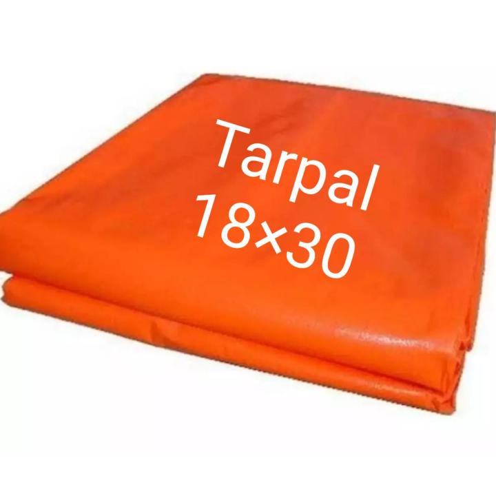 18x30 Plastic Tarpal Stitched Orange outdoor Waterproof Jamboo Size ...