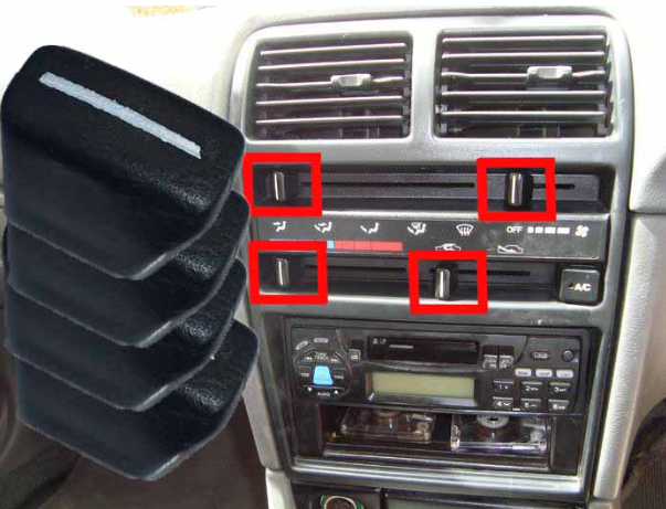 Suzuki Cultus old AC Grill Knobs 4Pcs | Pack of 4 AC GrillKnobs Suzuki ...
