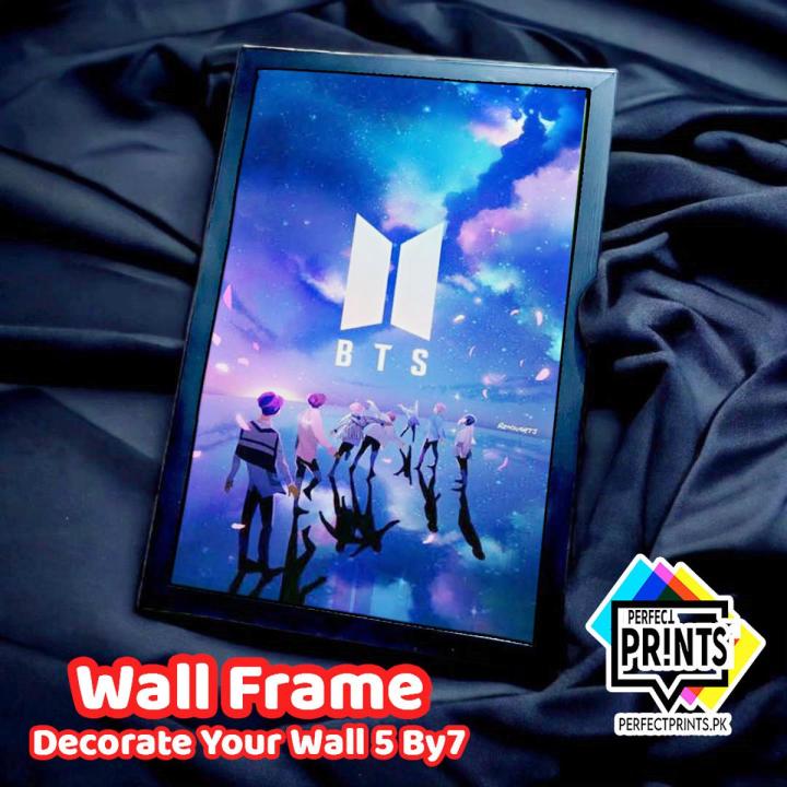 BTS Team And Bts Logo Decorating Your Wall Frame | Daraz.pk