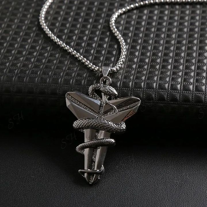 Basketball Fans Commemorate Kobe Pendant Necklace Retro Viper Mamba ...