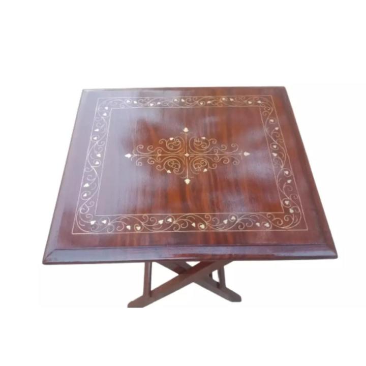 Chinyoti Solid Sheesham Wood Foldable Table Home Decor Set of 1 Side ...