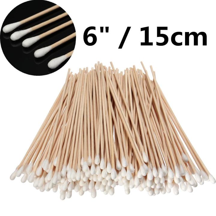 200Pcs Cotton Swab Applior Q-tip Swabs 6" Wood Handle Sturdy | Daraz.pk