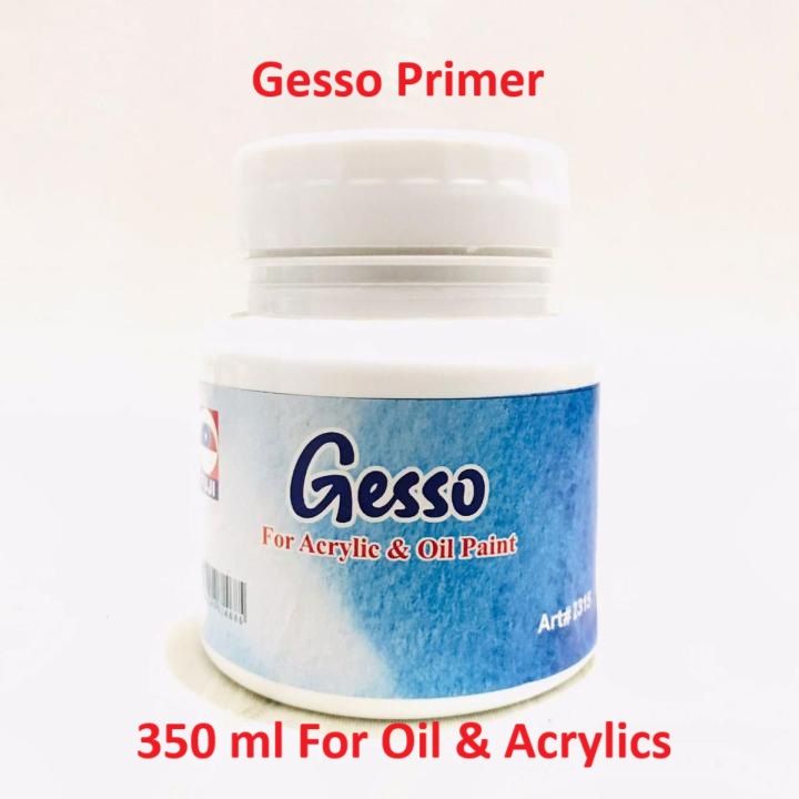 White Gesso Primer Non-Yellowing Highly Pigmented Gesso Ideal for ...
