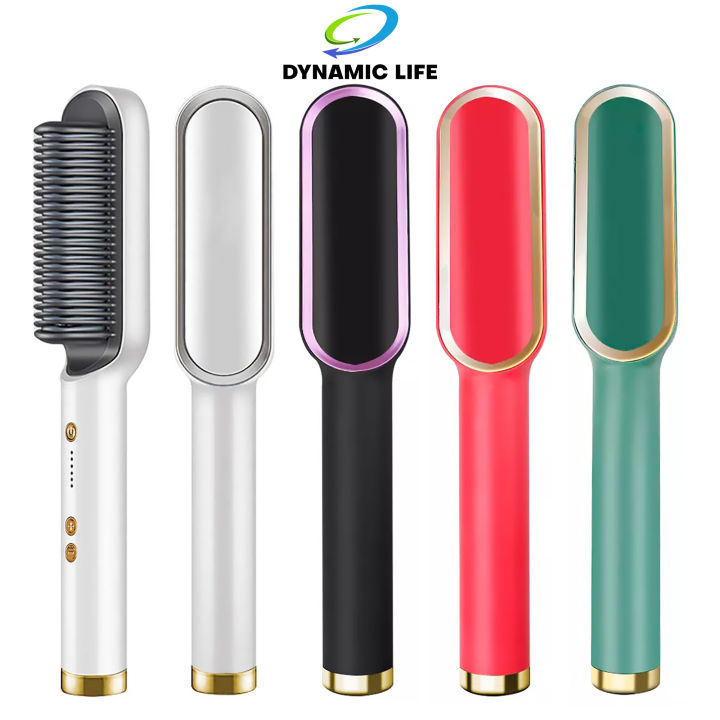 Dynamic Life Hair Straightener Heated Comb for Curling iron Hair| Anti ...