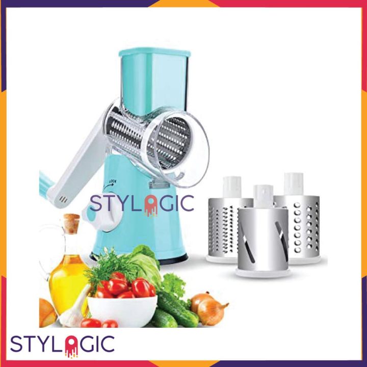 Table Top Drum Grater - Multi-Functional Home Kitchen Drum Fruit ...