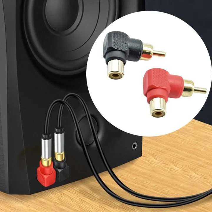 Lotus RCA Plug 90 Degree RCA Right Angle Connector M/F Lotus RCA Right ...