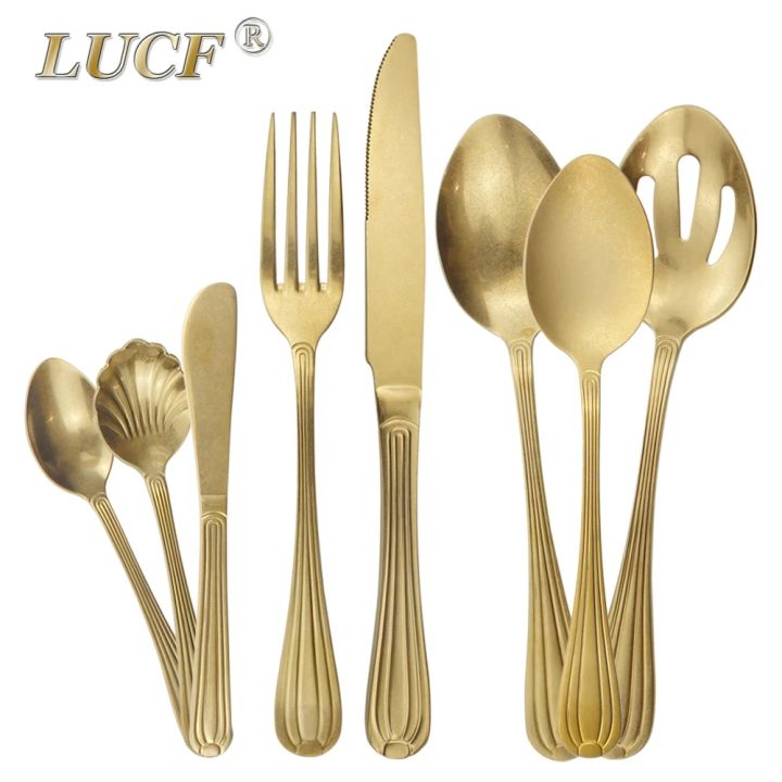 Multi-Functional Western Dinnerware Set Stainless Steel Mirror/Matte ...