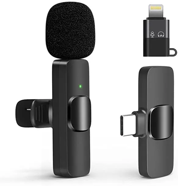 True Wireless Microphone with Noise Cancellation, Wireless Mic 20 ...