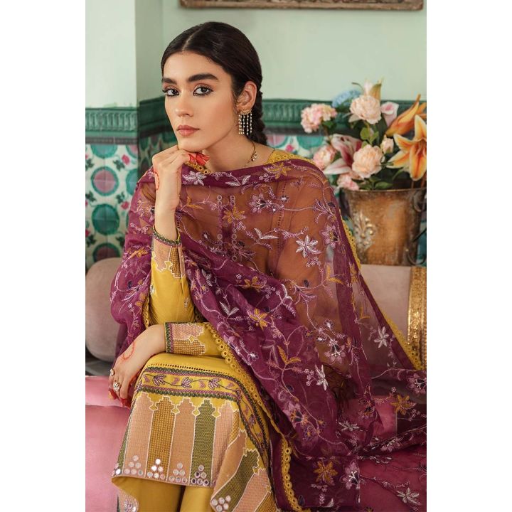 CROSS STITCH UNSTITCHED 3 PIECE AMBER REVERIE SUIT | Daraz.pk